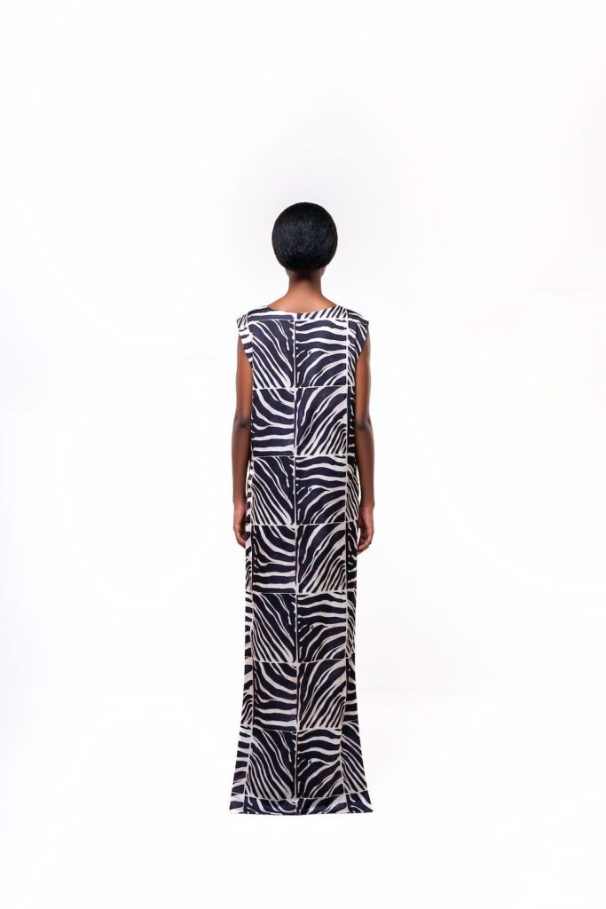 Apron Dress Zebra Square - Taibo Bacar
